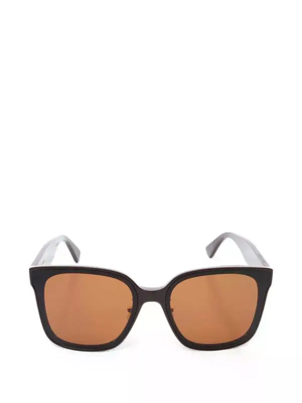 Bottega Veneta Square Frame Sunglasses - Brown