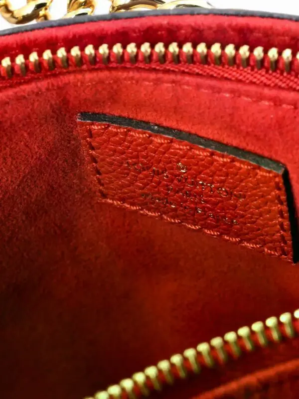 LOUIS VUITTON Monogram Canvas Leather Shoulder Bag - Red