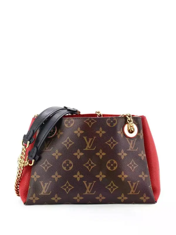 LOUIS VUITTON Monogram Canvas Leather Shoulder Bag - Red