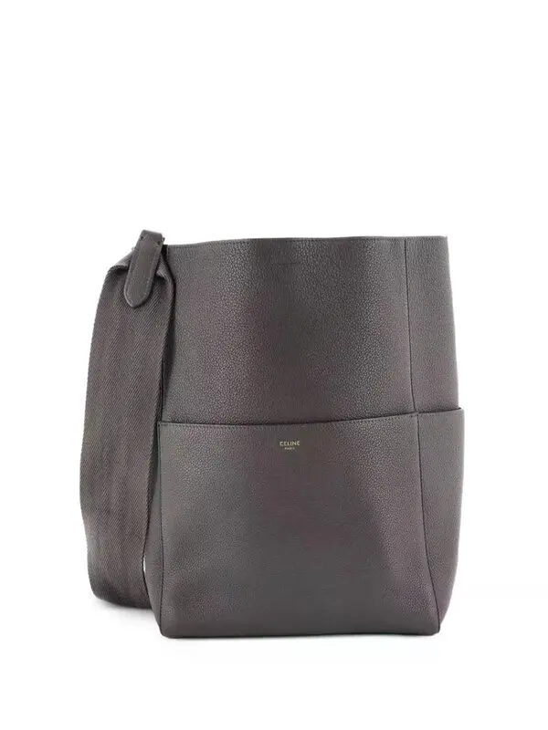 Celine Sangle Seau Bag Calfskin Shoulder Bag - Grey