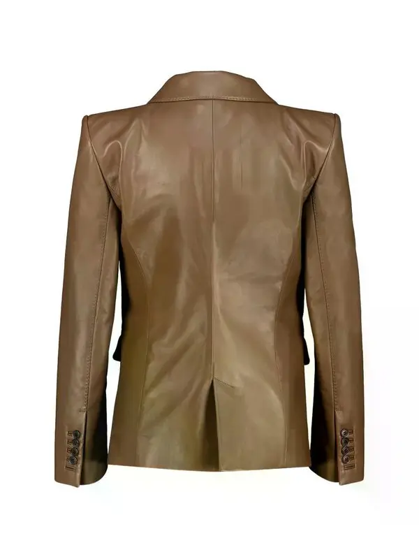 TOM FORD Guanteria-leather Single-breasted Jacket