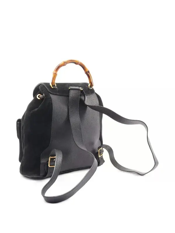 Gucci 2000s Bamboo Top Handle Backpack