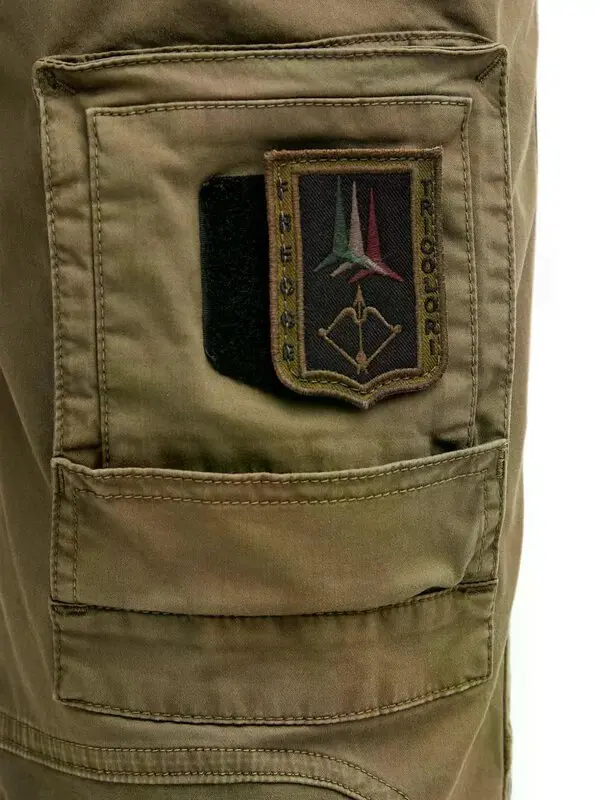 AERONAUTICA MILITARE Cargo Pants With Paneled Design And Logo Patches