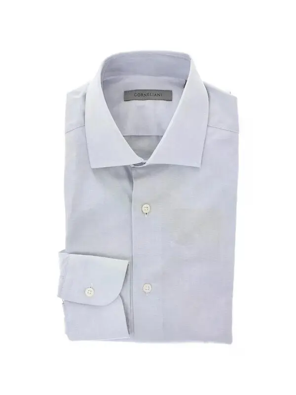 Corneliani Cotton Poplin French-collar Shirt