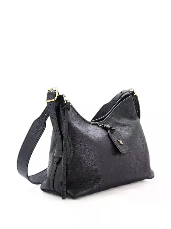 LOUIS VUITTON Monogram Empreinte Giant Pm Hobo Bag - Black