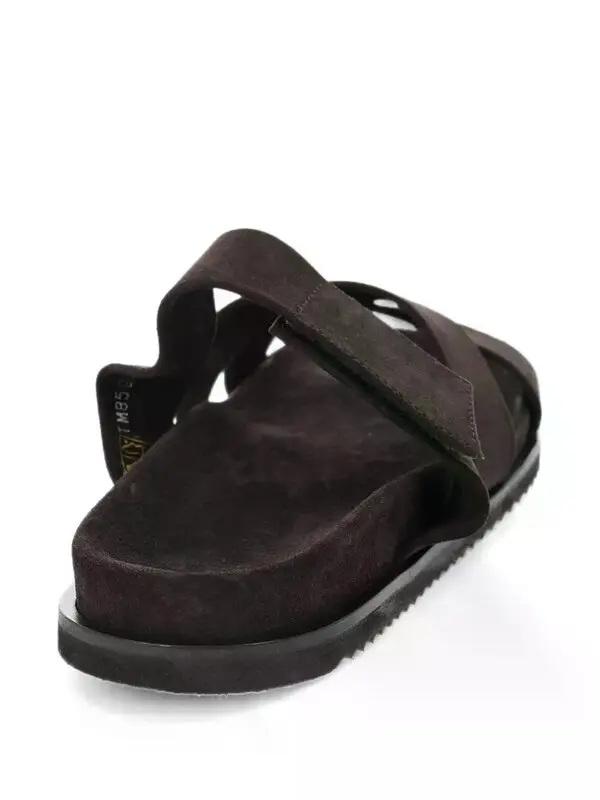 Corneliani Criss-cross Suede Sandals