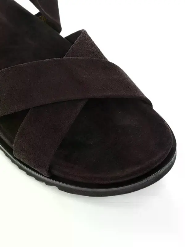 Corneliani Criss-cross Suede Sandals