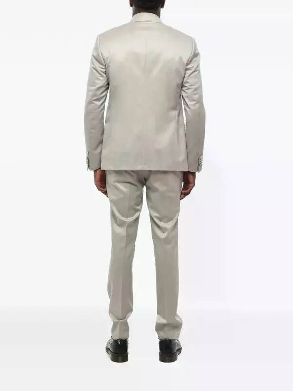 Corneliani Three-piece Korean-collar Suit