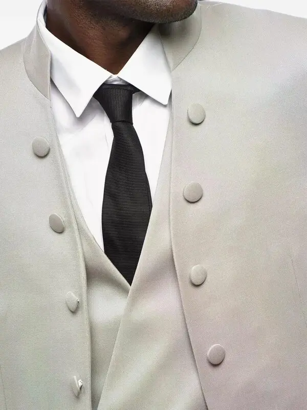 Corneliani Three-piece Korean-collar Suit