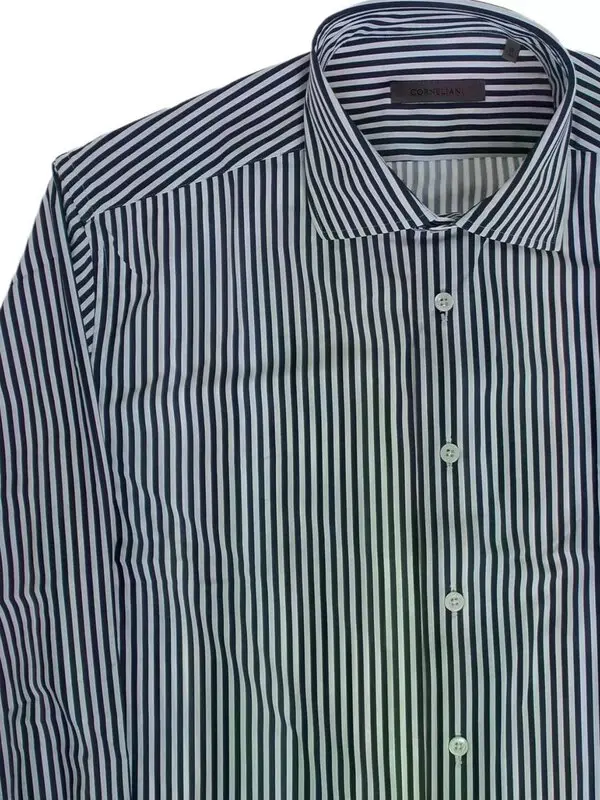 Corneliani Striped Stretch-fabric Shirt