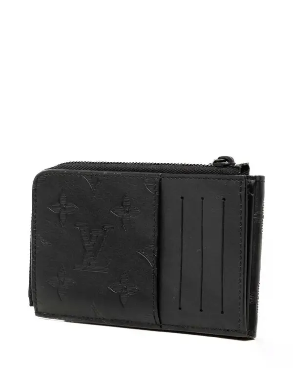 LOUIS VUITTON 2021-2022 Monogram Shadow Hybrid Wallet Small Wallets - Black