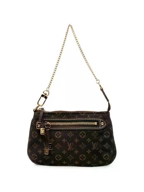 LOUIS VUITTON 2008 Monogram Mini Lin Mini Pochette Accessoires Handbag