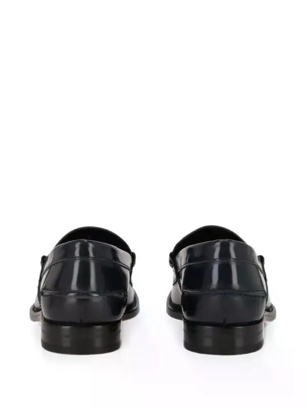 TOD'S Leather Loafers With Chain Link Detail