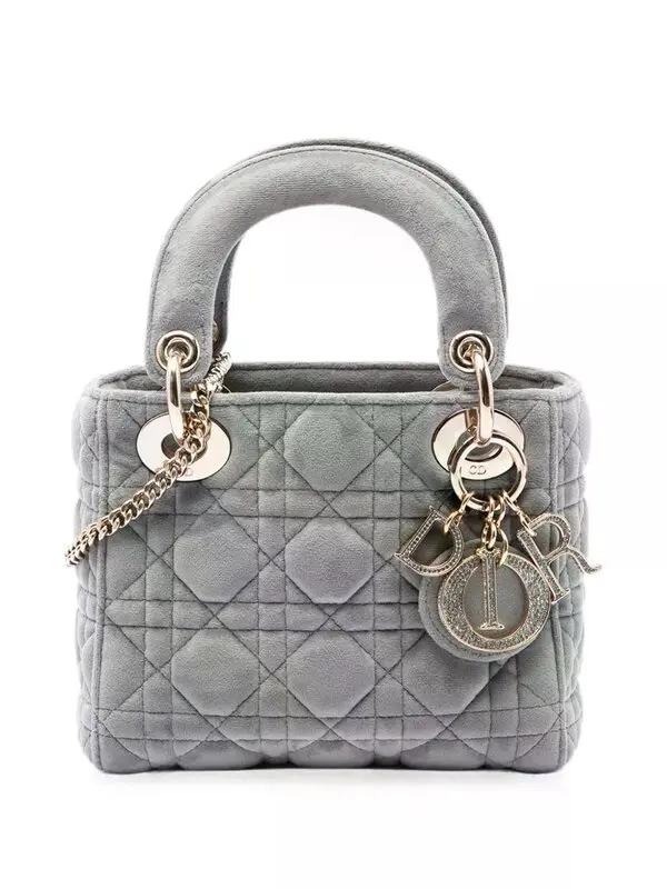 Dior Mini Lady Satchel - Grey