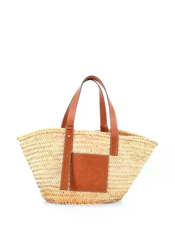 Loewe Basket Raffia Medium Tote Bag