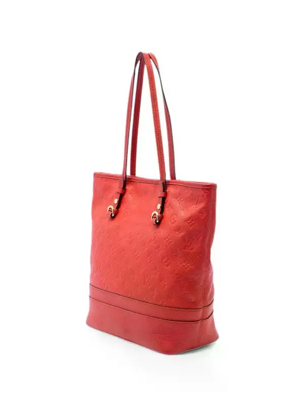 LOUIS VUITTON Monogram Empreinte Citadine Pm Tote Bag - Red