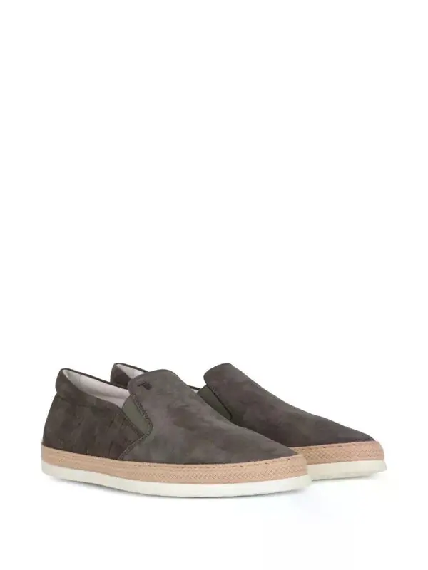 TOD'S Braided-trim Gommino Loafers