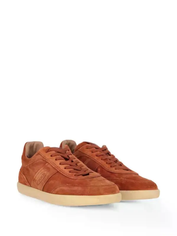 TOD'S Tabs Logo-embossed Suede Sneakers