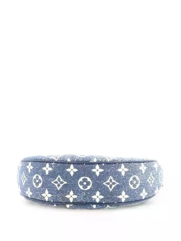 LOUIS VUITTON Loop Handbag Monogram Jacquard Denim Hobo Bag