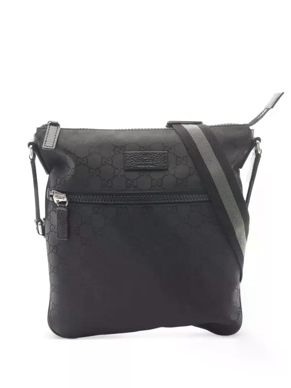 Gucci Gg Supreme Shoulder Bag - Black