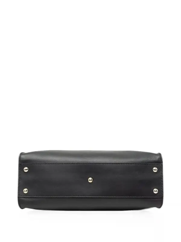 Fendi Leather Peekaboo Iconic Satchel - Blue