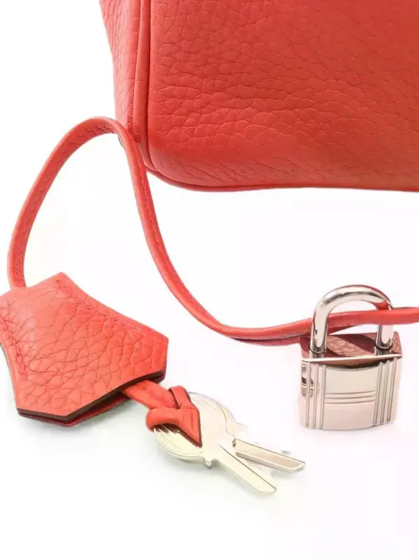 Hermès 30 Birkin Clemence Leather Tote Bag - Red