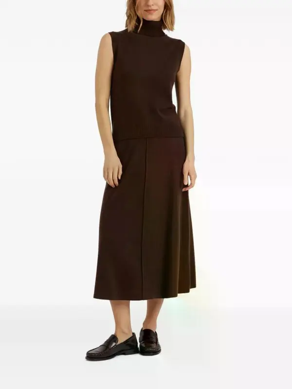Chinti & Parker Seam-detail A-line Midi Skirt