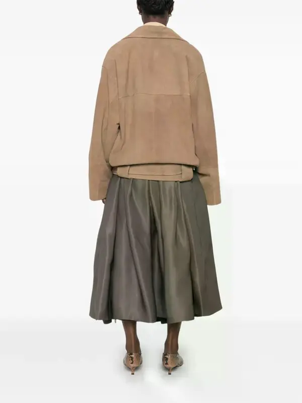 Khaite Belted Suede Jacket
