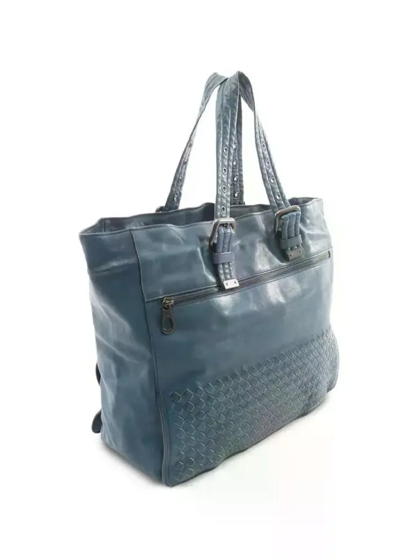 Bottega Veneta 2000s Intrecciato Calf Leather Tote Bag
