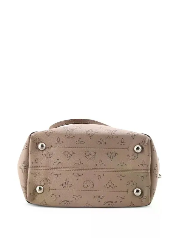 LOUIS VUITTON Hina Handbag Mahina Leather Pm Shoulder Bag - Grey