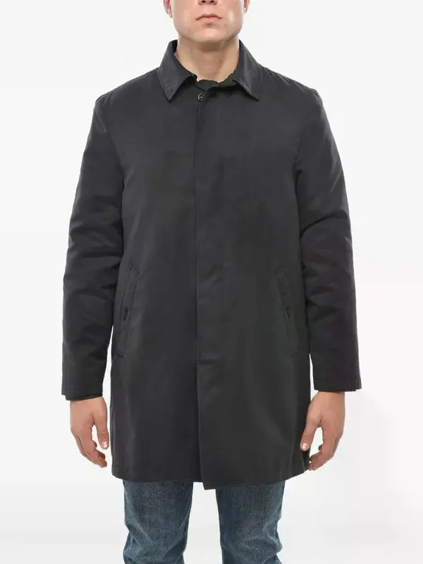 Corneliani Hidden Closure Long Sleeve Coat