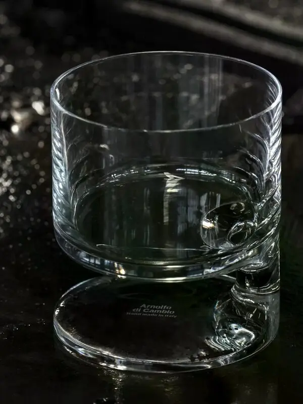 ARNOLFO DI CAMBIO Smoke Asymmetrical Tumbler Glasses