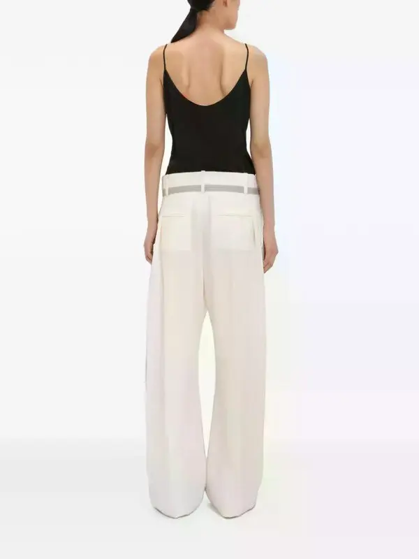 Victoria Beckham Rouleaux Pin-tucked Button-front Cami Top