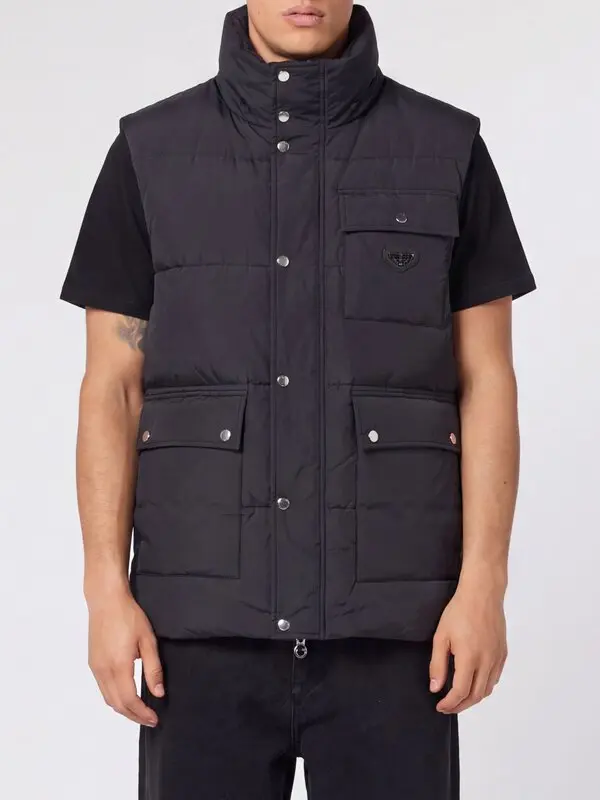 Philipp Plein Puffer Waistcoat With Stand Collar