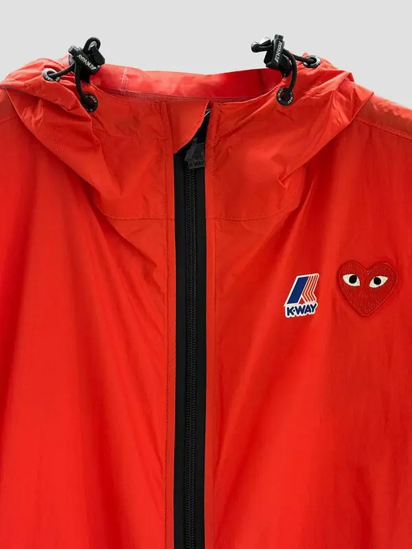 COMME DES GARCONS PLAY X K-WAY Comme Des Garçons Play K-way Zip Up Jacket