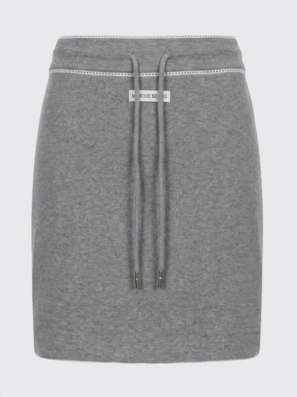 MARINE SERRE Stretch Cotton Mini Skirt