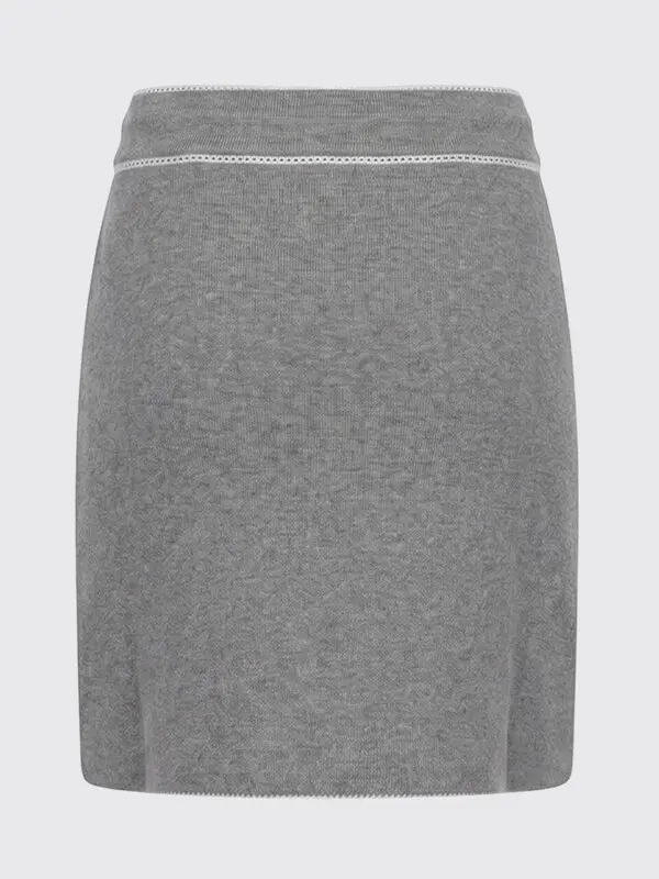 MARINE SERRE Stretch Cotton Mini Skirt