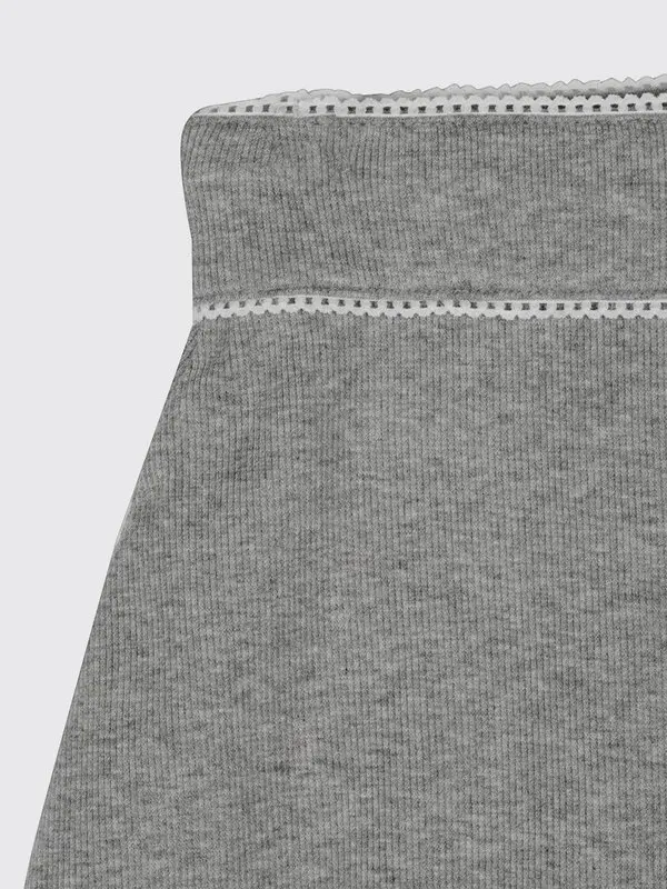 MARINE SERRE Stretch Cotton Mini Skirt