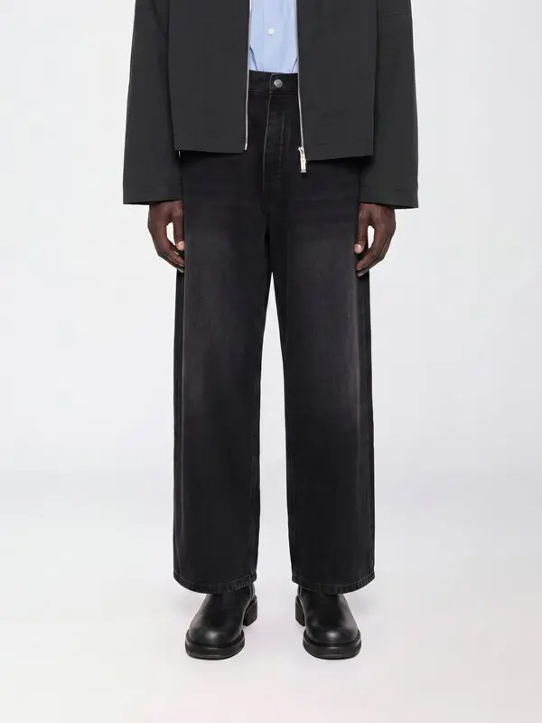 Studio Nicholson Wide Leg Wash Jeans