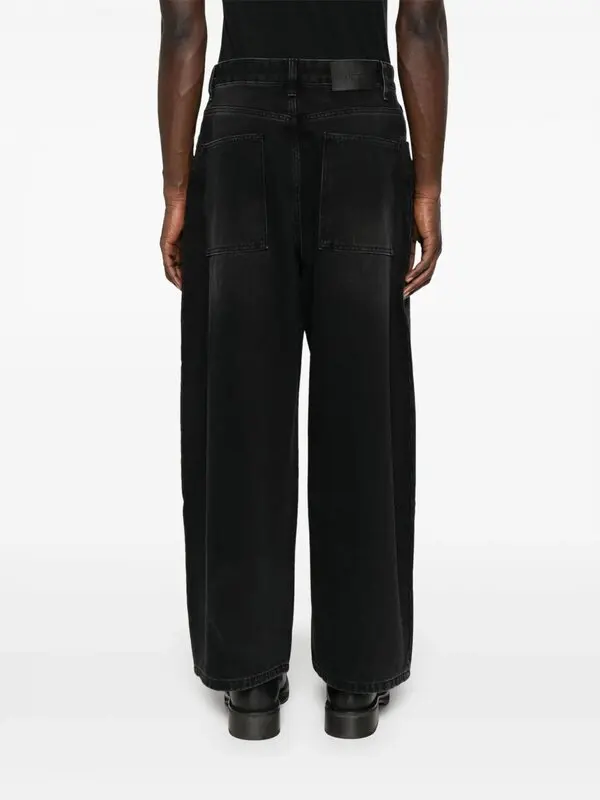 Studio Nicholson Wide Leg Wash Jeans