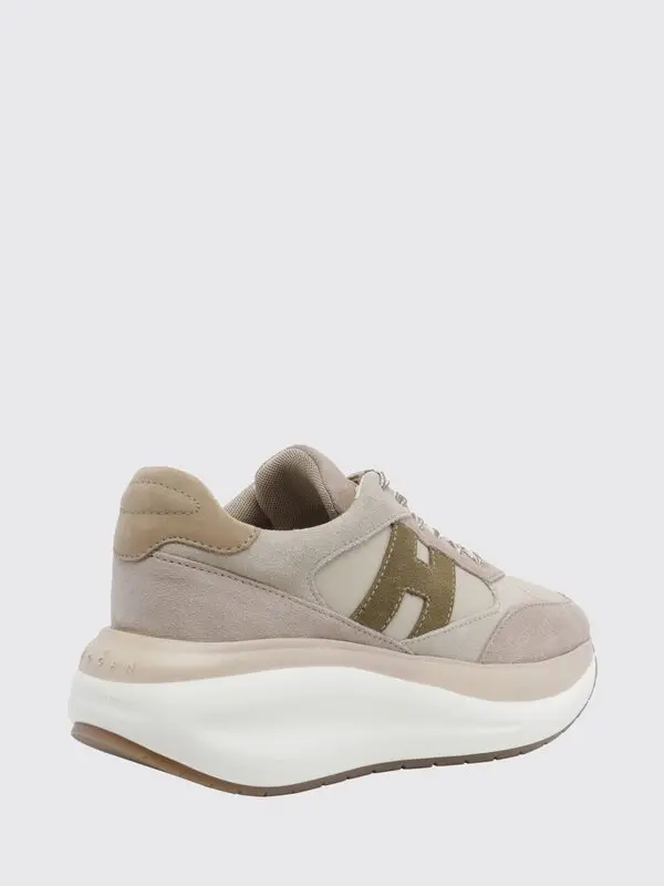 Hogan Trainers With Logo Detailing - Beige