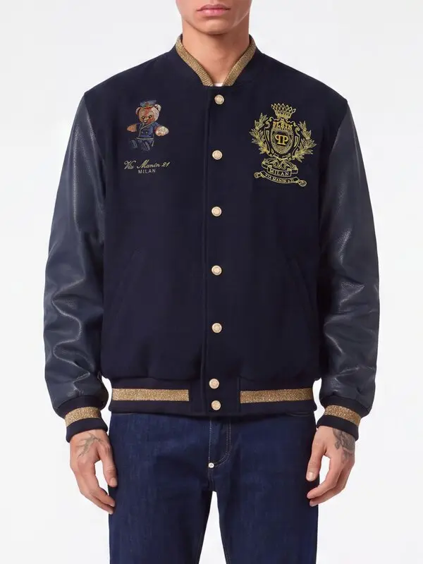 Philipp Plein Embroidered Varsity Jacket