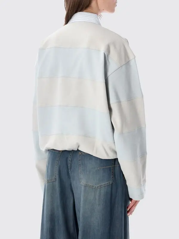 Acne Studios Striped Collared Sweatshirt
