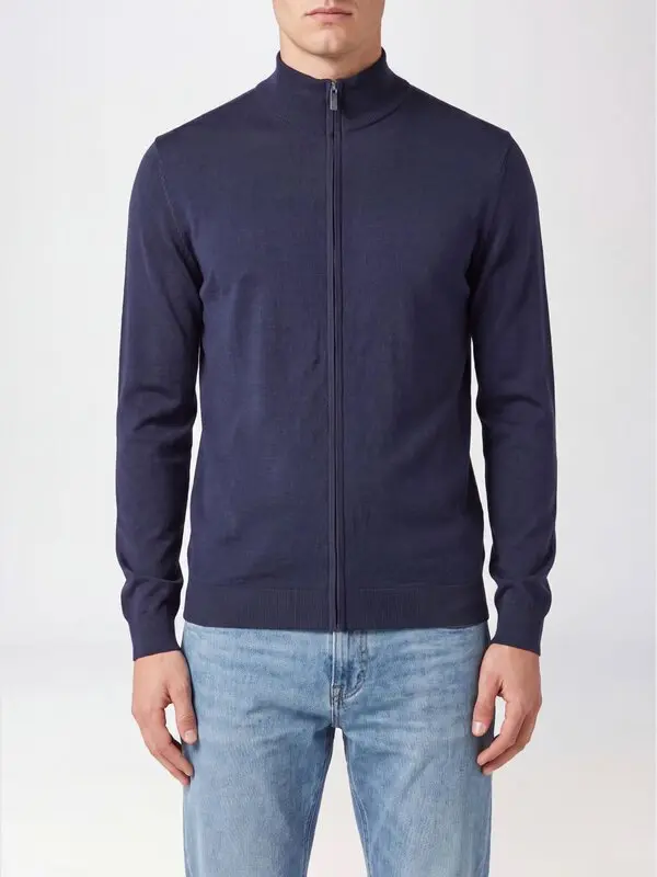 RRD Zip-up Fine Knit Cardigan - Blue