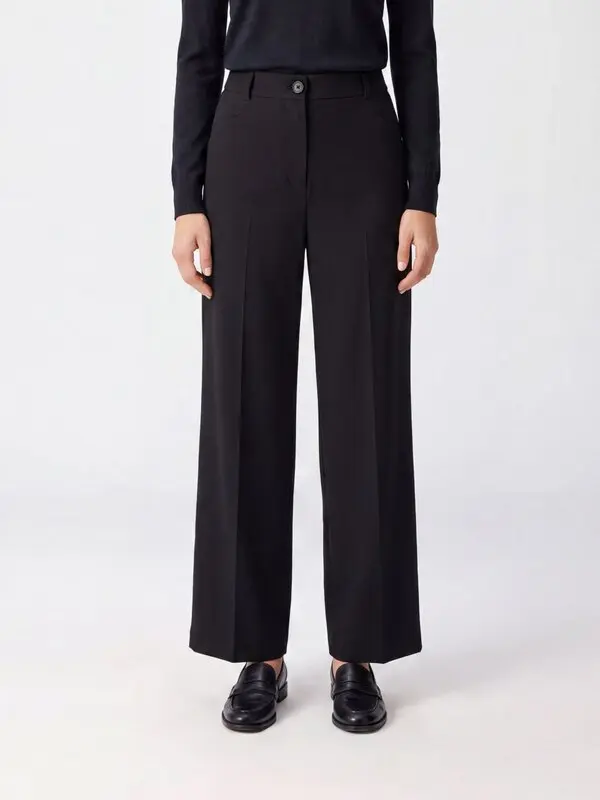RRD Tailored Wide Leg Trousers - Black