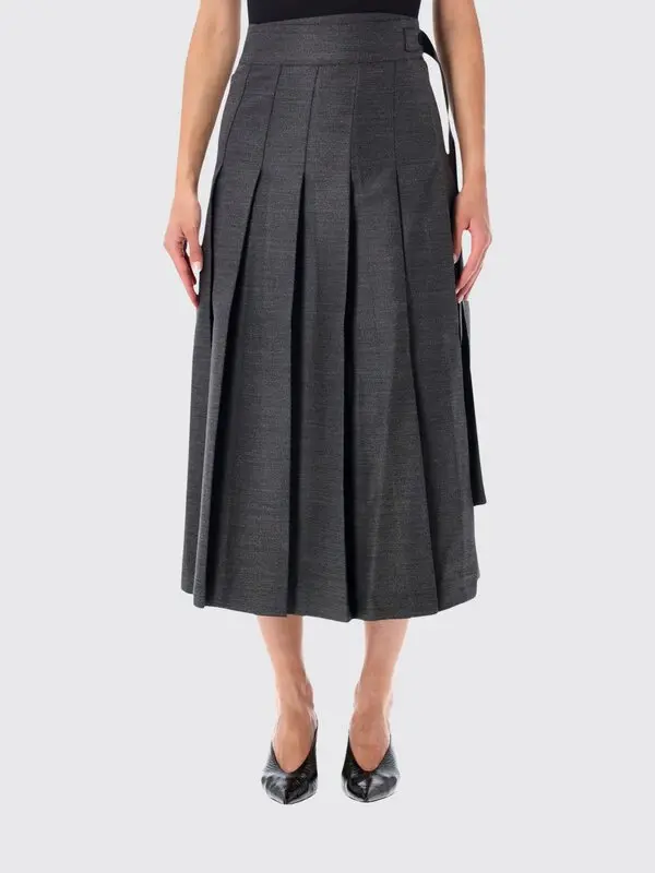RÓHE Pleated Midi Skirt