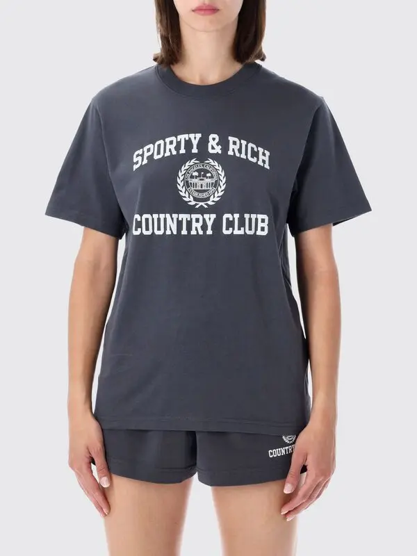 SPORTY & RICH T-shirt Colour - Charcoal