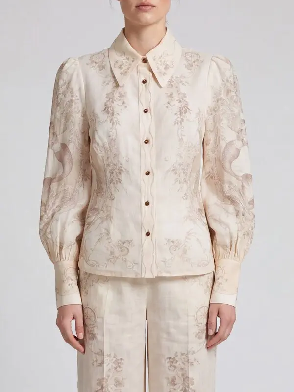 Zimmermann Printed Shirt - Beige
