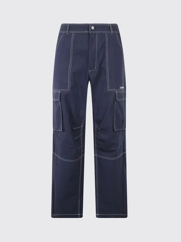 CARRER Contrast Stitch Cargo Trousers