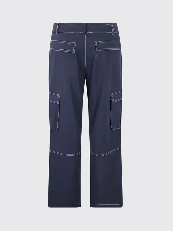 CARRER Contrast Stitch Cargo Trousers